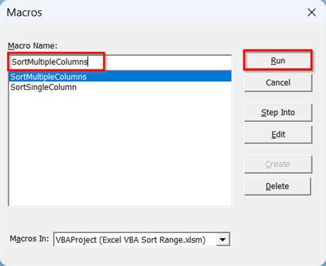 How To Sort Range With Excel Vba 7 Different Criteria Excel Insider
