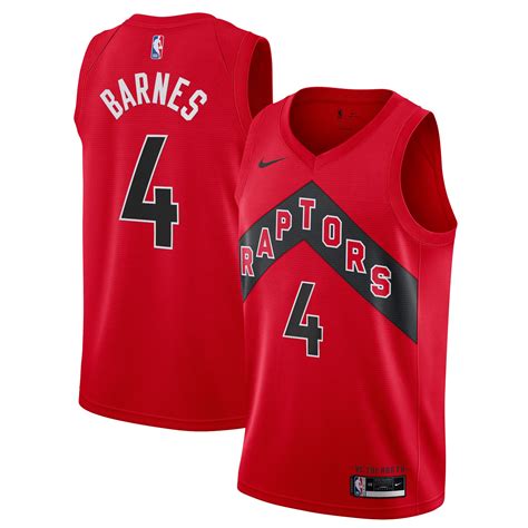 Mens Toronto Raptors Nike Swingman Jersey Red Scottie Barnes Icon