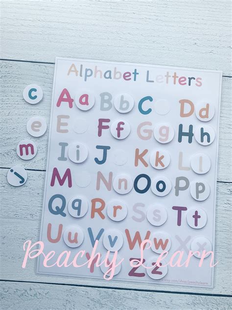 Alphabet Letters Printable Sorting Learning Time Preschool Homeschool Educational Abcs