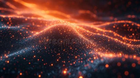 Abstract Fintech Network This Dynamic Illustration Showcases A Futuristic Network Of