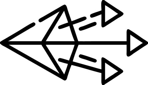 Prediction Arrows Through Integrity Prism 53680138 Vector Art At Vecteezy