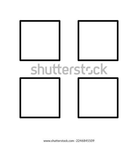 Grid Menu Icon Line Style Stock Vector Royalty Free 2246845509 Shutterstock