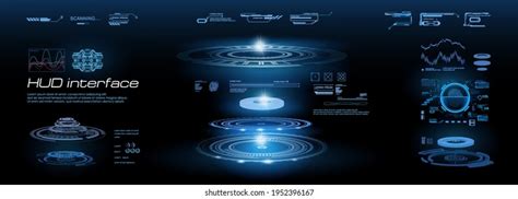 Hud Gui Ui 요소를 사용한 디지털 스톡 벡터로열티 프리 1952396167 Shutterstock