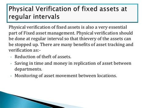 Fixed Asset Management