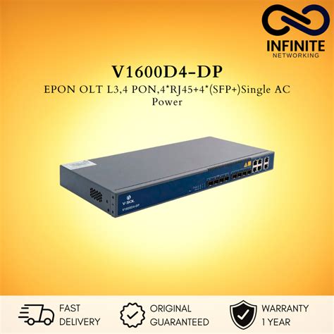 Jual Vsol Epon Olt V1600d4 Dp 4 Port Epon Olt Layer 3 Inc 4 Sfp Px20 9db Shopee Indonesia