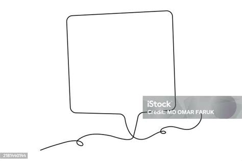 말풍선의 연속적인 한 선 그리기 낙서 벡터 일러스트 레이 션 0명에 대한 스톡 벡터 아트 및 기타 이미지 0명 Brand Name Online Messaging