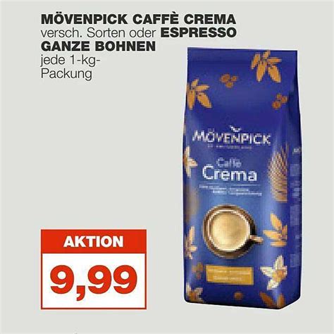 Mövenpick Caffè Crema Oder Espresso Ganze Bohnen Angebot bei Real