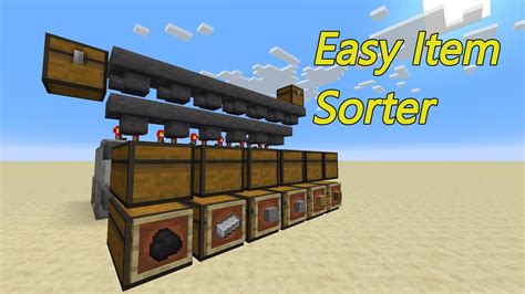 Easy Minecraft Item Sorter YouTube