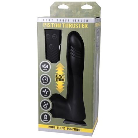 Fort Troff Piston Thruster Mini Fuck Machine Dildo With Remote Black