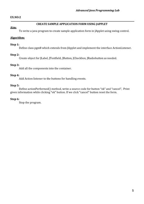 Jdbc Connection With Odbc Technique To Create Table Ex Create Sample Application Form Using