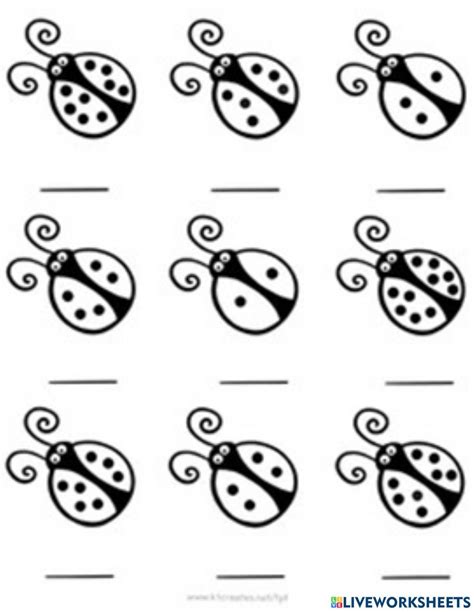 Count The Ladyb… Free Interactive Worksheets 6913612