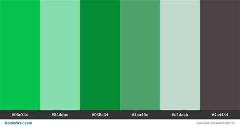 Green Lines Geometric Mark Colors Palette Colorswall