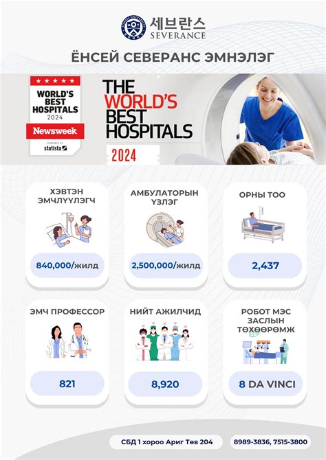 Ёнсей 📌 Ёнсей Северанс эмнэлэг нь 2024 оны Дэлхийн Шилдэг Эмнэлэгийн жагсаалтанд 40 р байранд