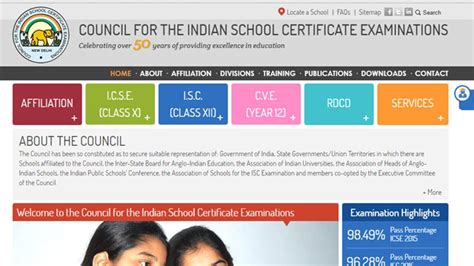 Cisce Org 12th Isc Result 2016 Isc Class 12th Xii Results 2016 Cisce