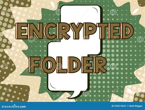 Conceptual Caption Encrypted Folderprotect Confidential Data From