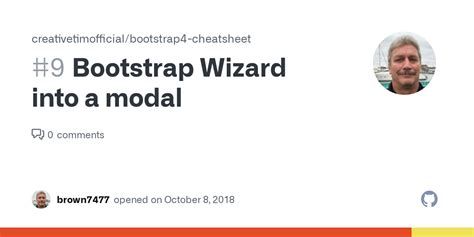 Bootstrap Wizard Into A Modal · Issue 9 · Creativetimofficialbootstrap4 Cheatsheet · Github