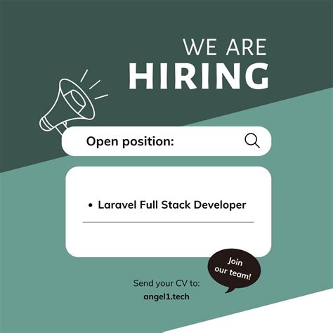 angel1 tech on linkedin hiring webdevelopment laraveldeveloper