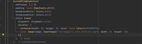 slidableaction height padding to background of slidableaction · issue
