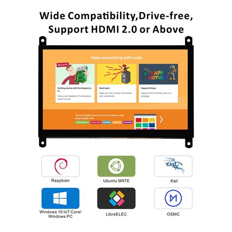 OSOYOO Inch DSI Touch Screen LCD Display X For Raspberry Pi B