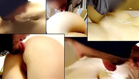 Cum Eating Cuckold Compilation 3 Husband Cleans Her Cum Covered Body
