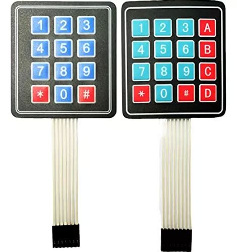 Teclado Matricial De Membrana Diyables 3x4 4x4 Para Arduino Meses Sin Interés