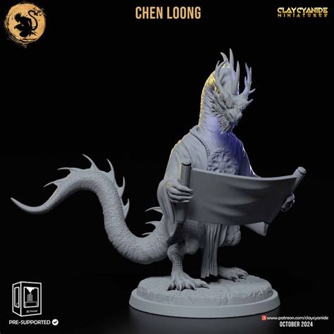 3d Printable Chen Loong By Clay Cyanide Miniatures