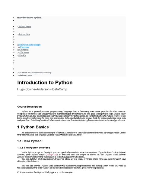 Introduction To Python Pdf Boolean Data Type Array Data Type