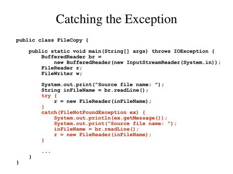 Ppt Java Exception Handling Powerpoint Presentation Free Download