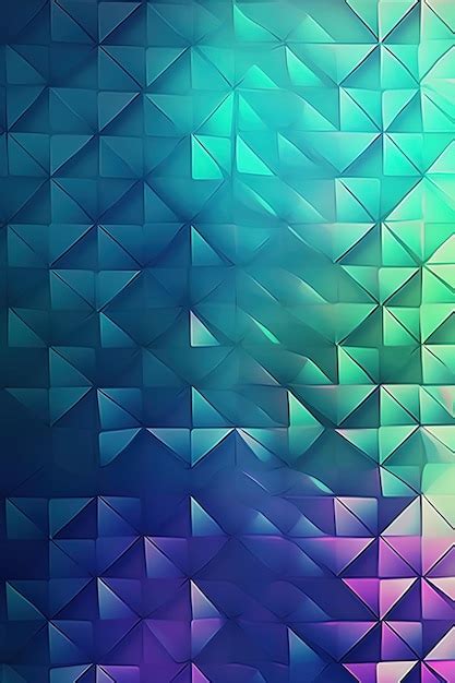 Premium Ai Image Abstract Iridescent Background With Triangles Generative Ai