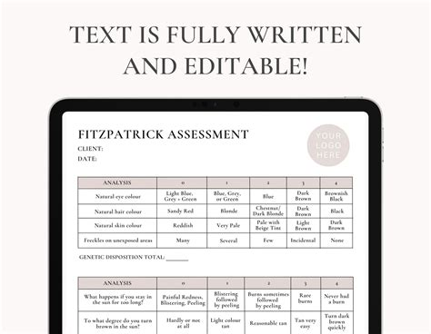 Fitzpatrick Assessment Client Form Laser Hair Removal Client Form Laser Hair Removal Client