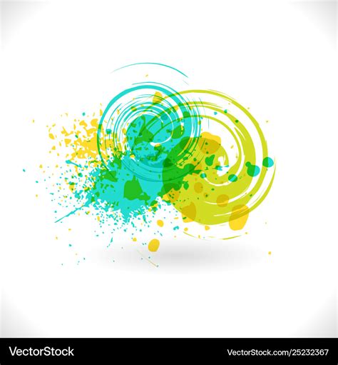 Grunge Curl Abstract Symbol Royalty Free Vector Image