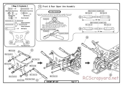 Yokomo MR 4BX Instruction Manual MR4BX RCScrapyard Radio Controlled Model Archive