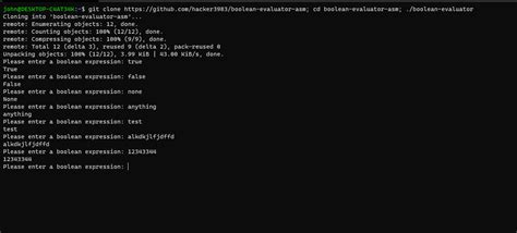 Github Hacker3983boolean Evaluator Asm A Simple Boolean Expression Evaluator In Assembly