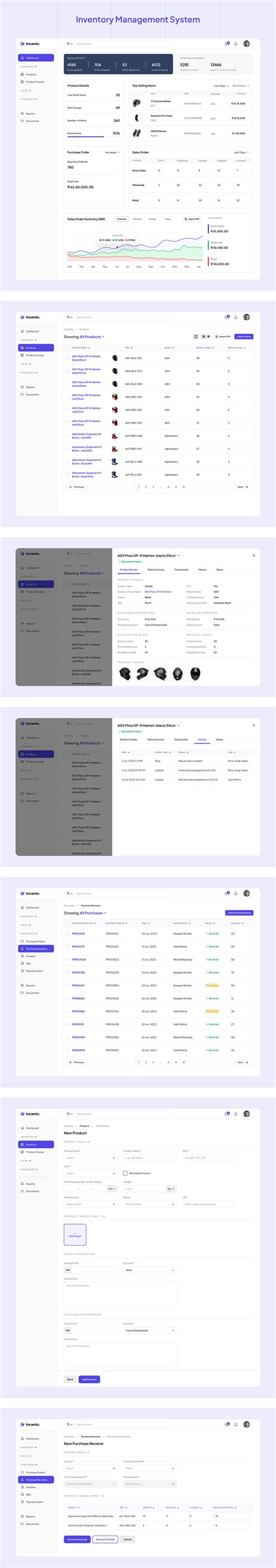 Inventory Management System Behance