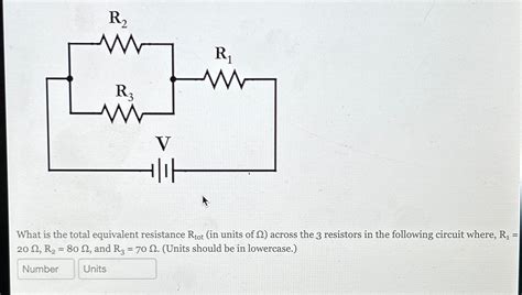 Solved What Is The Total Equivalent Resistance Rtot In