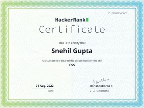 Snehil Gupta On Linkedin Hackerrank