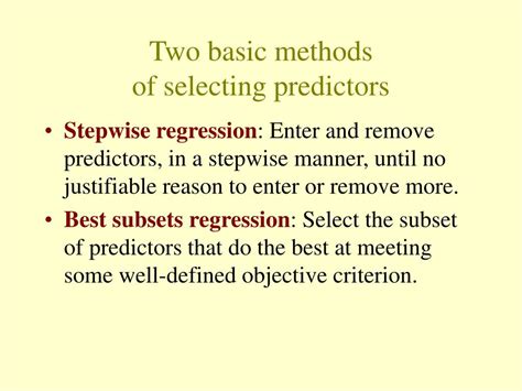 Ppt Variable Selection And Model Building Powerpoint Presentation Free Download Id 6808781