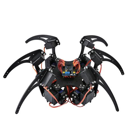 sainsmart hexapod 6 legs spider robot with sr317 servo motor and remote control and control board 3d