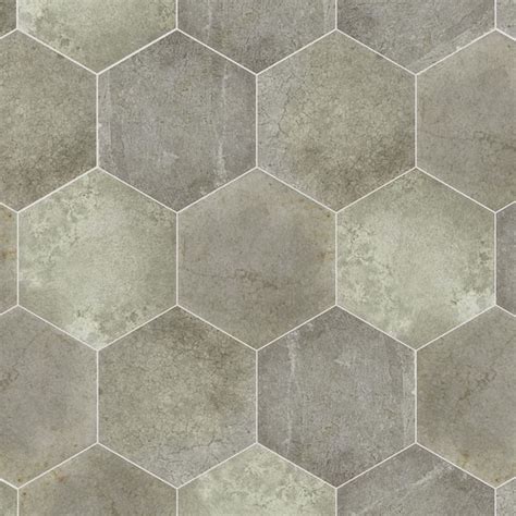 Merola Tile Heritage Hex Jungle 7 In X 8 In Porcelain Floor And Wall