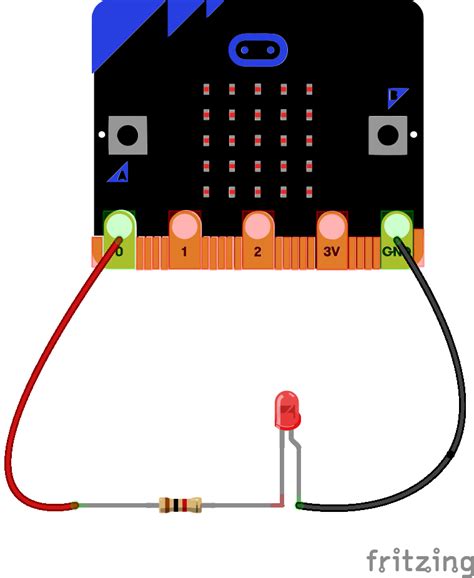Connecting An Led To The Microbit Help And Support