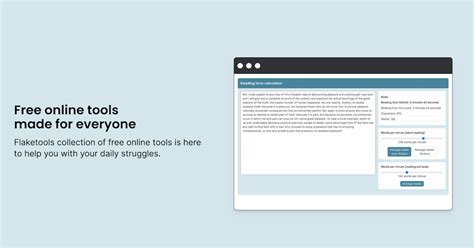 Speech Time Calculator Flake Tools