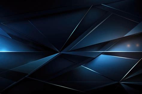 Premium Photo Abstract Geometric Triangular Design In Blue Tones