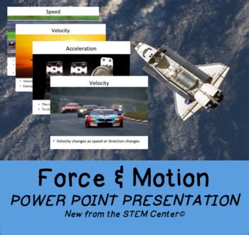 Force Motion Power Point Distance Learning Friendly By The STEM Center