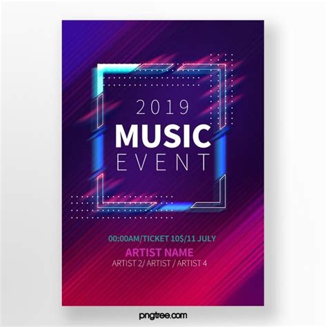 콘서트 음악제 포스터 템플릿 Psd 다운로드