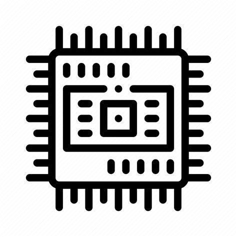 Processor Computer Power Cpu Chip Electronic Processing Icon Download On Iconfinder