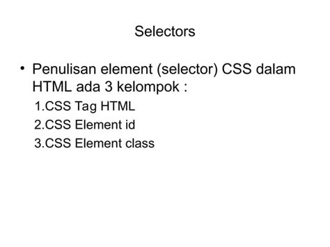 Csscascadingstylesheetlanjutanppt