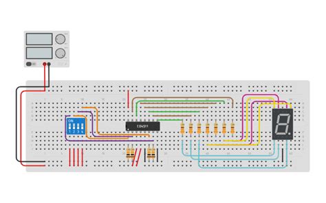 Circuit Design Lab 6 Combinational Circuits Bcd To 7 Segment Display Tinkercad