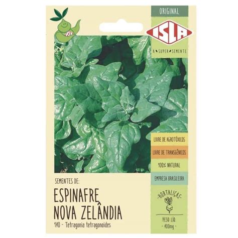 Sementes De Espinafre Nova Zel Ndia Mg Isla