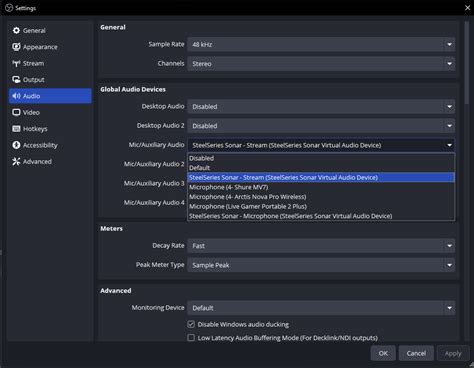 Sonar For Streamers Obs Support