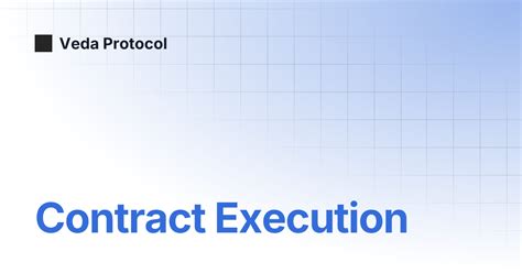 Contract Execution Veda Protocol